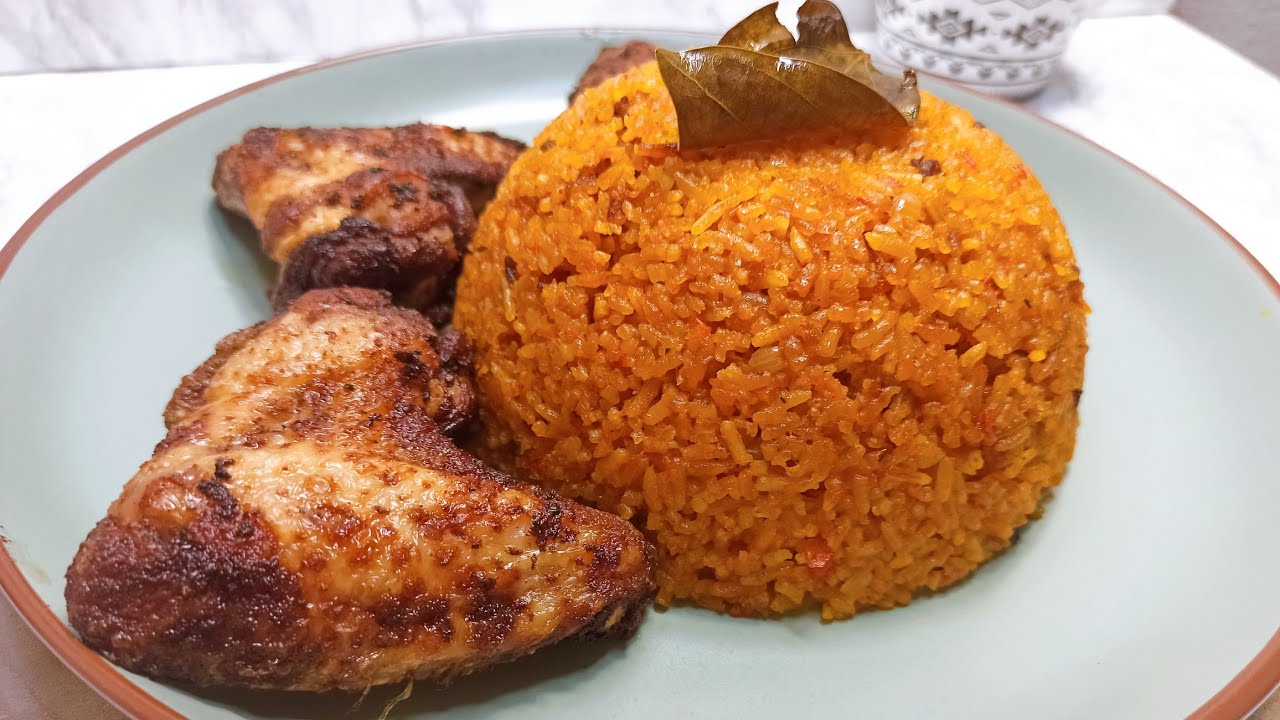 🌸RIZ AU GRAS POULET // JOLLOF RICE Nigeria #jollofrice #jollof # ...