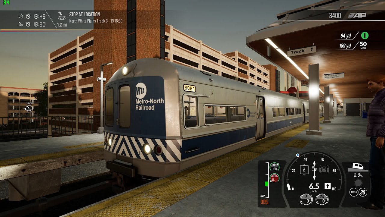 Train Sim World 2 Metro-North M3A Departing White Plains on Harlem Line ...