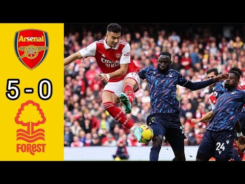 ARSENAL VS NOTINGHAM FOREST (5-0) highlights & all goals. premier ...