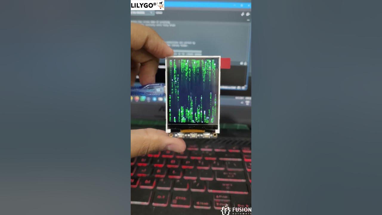 Lilygo T4 V1.3 | ESP32 | ILI9341 LCD Display | Matrix Example | - YouTube