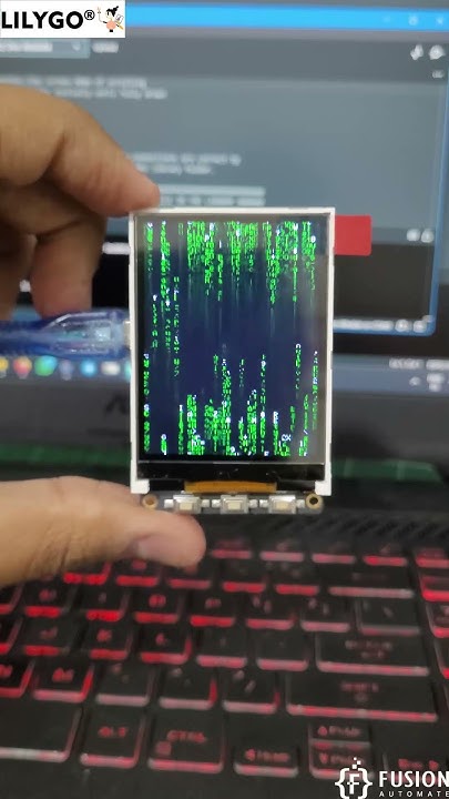 Lilygo T4 V1.3 | ESP32 | ILI9341 LCD Display | Matrix Example | - YouTube