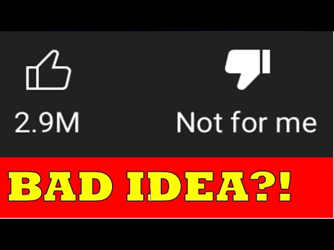 Youtube's NEW Dislike Button - Not For Me - YouTube