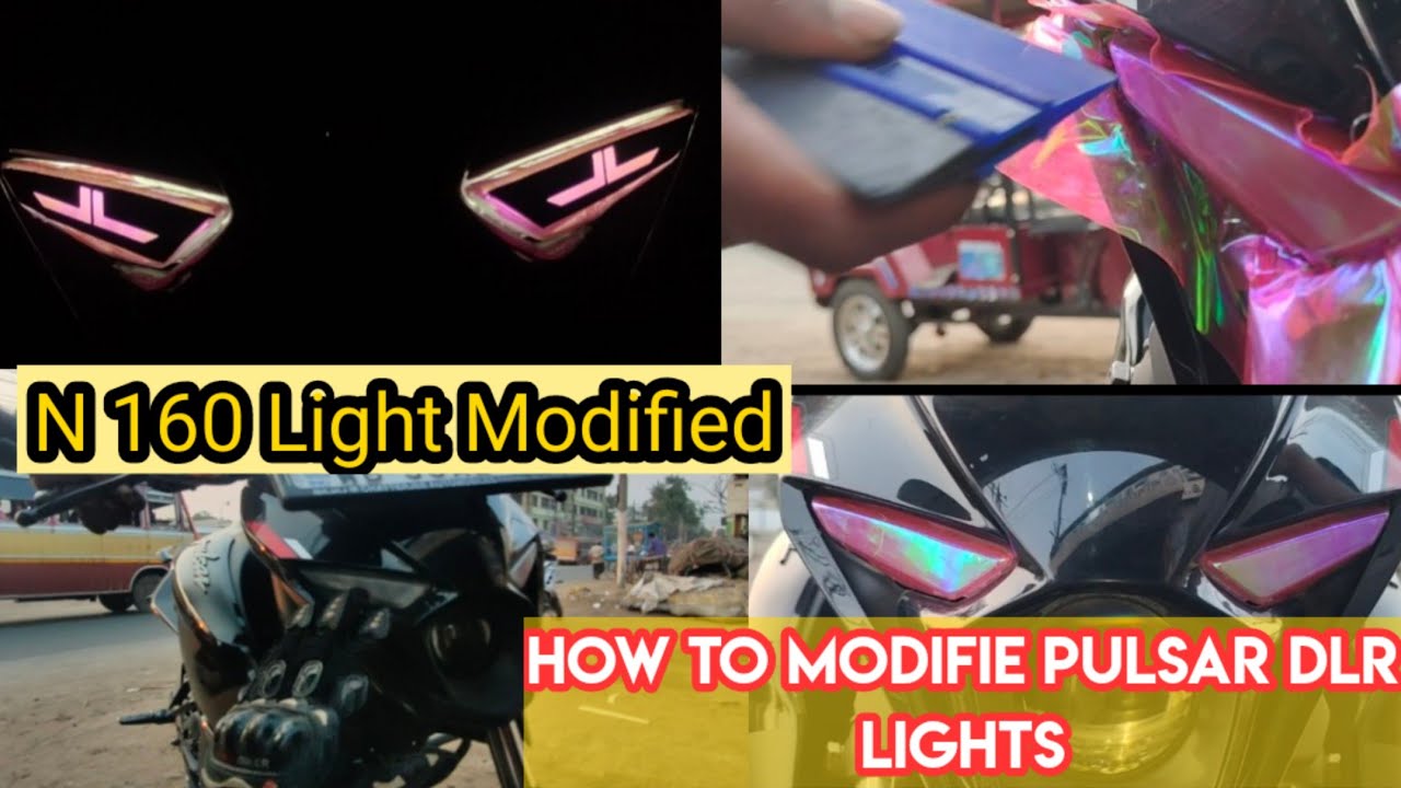 Pulsar N160||How To Modify Pulsar n160 DRL Light By Radium|| Pulsar ...