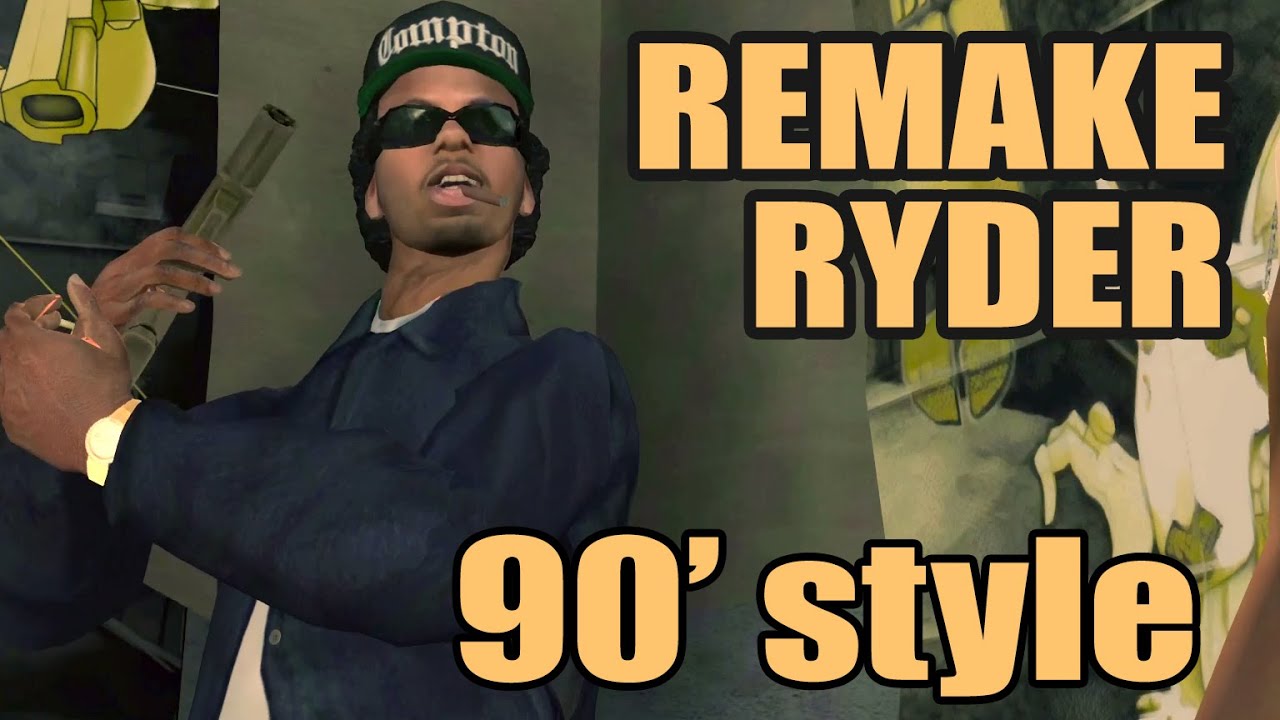 GTA SA - Remake RYDER - 90' STYLE outfit Eazy-E - YouTube