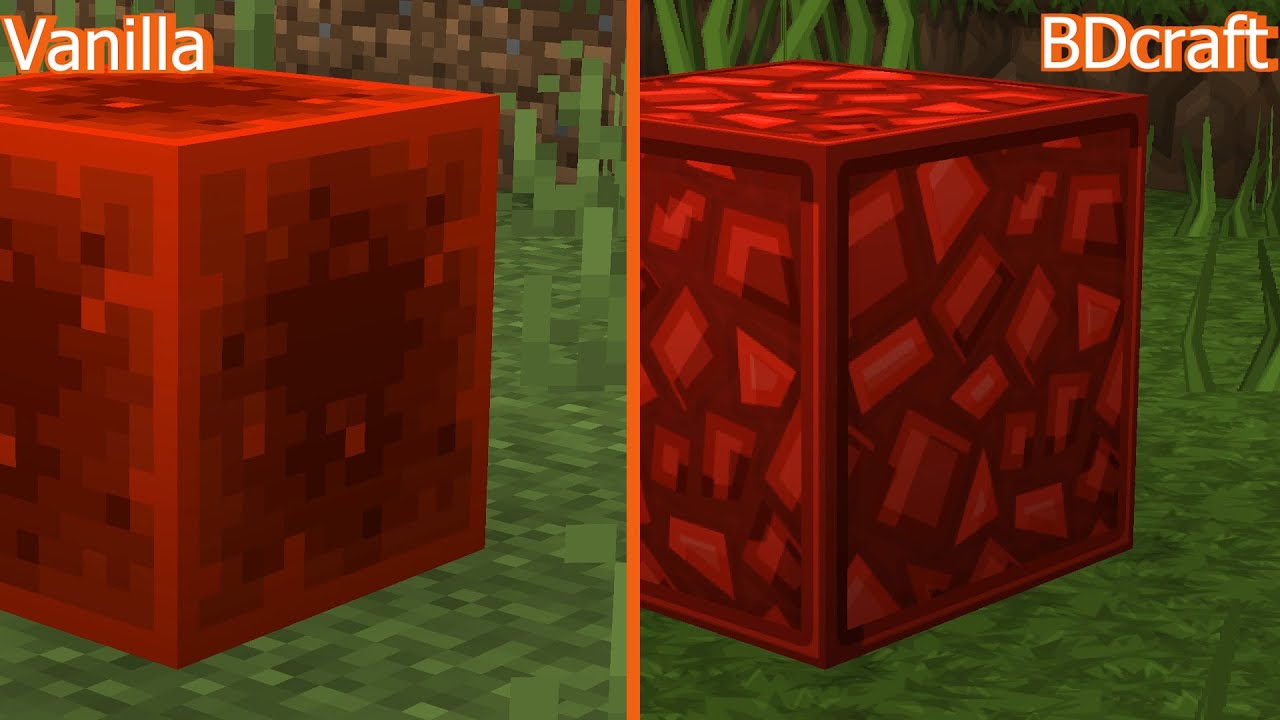 Vanilla vs BDcraft | Texture Comparison - YouTube