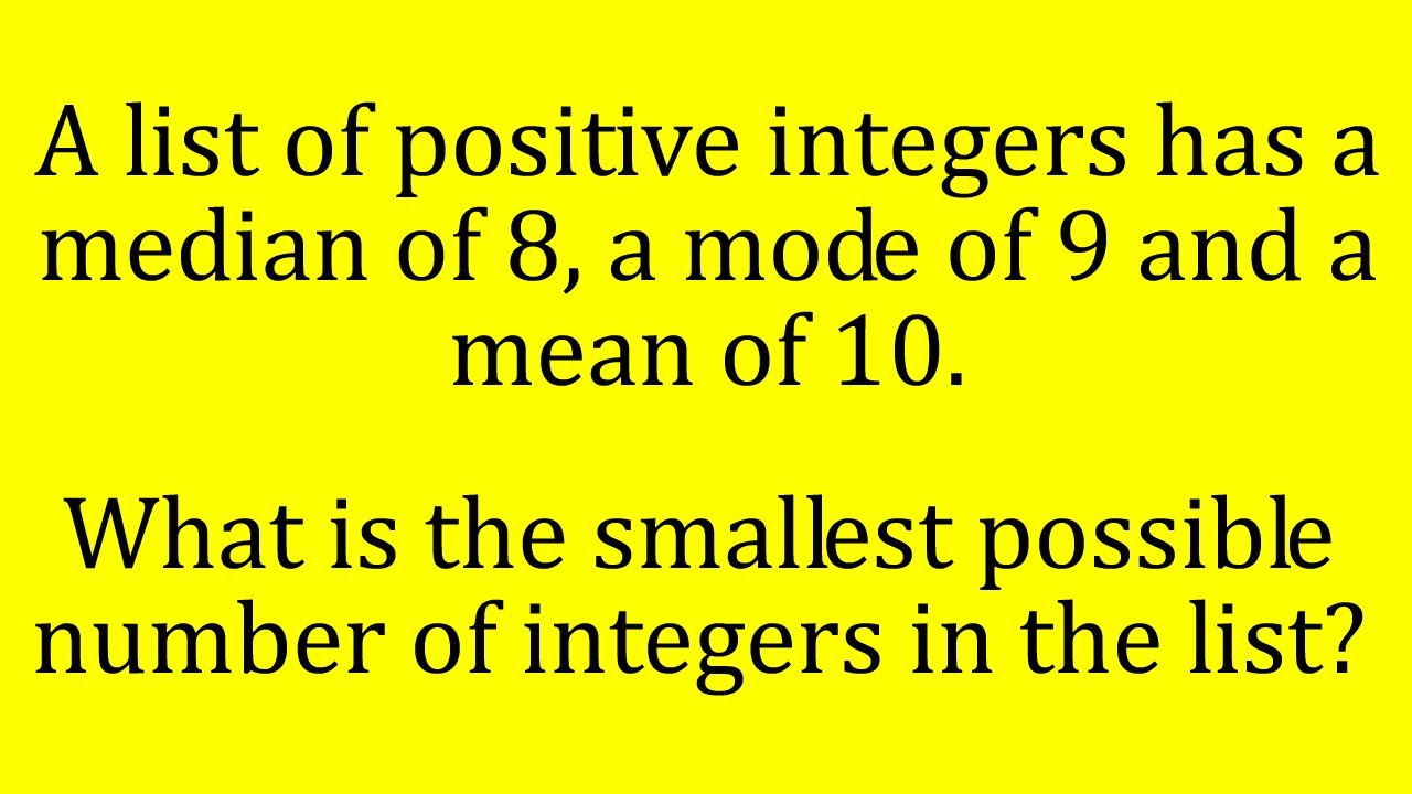 IMC 2016 q19 (UK Intermediate Maths Challenge) - YouTube