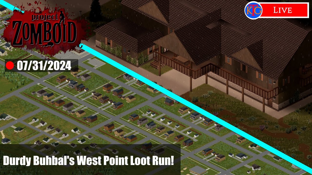 Durdy Buhbal's West Point Loot Run! - Project Zomboid [LIVE] - YouTube