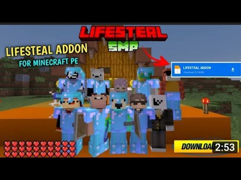How To Download Minecraft Life steal Mod In PE #minecraft #lifestealsmp ...
