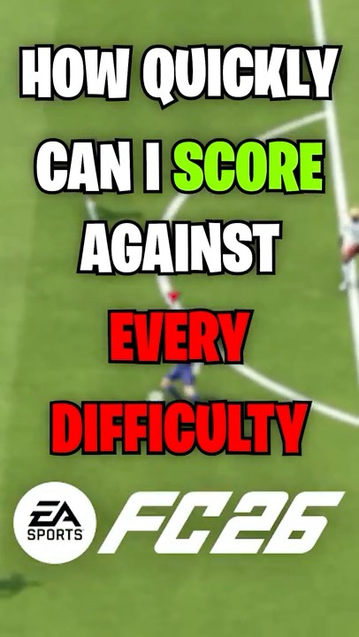 How Quick can I Score Against Every Difficulty? In FC26. - YouTube