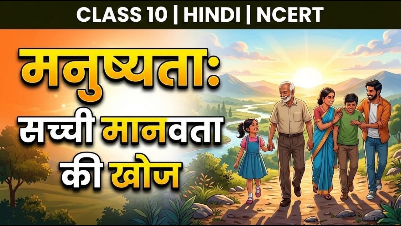 Manushyata | Saachi Manavta Ki Khoj | Full Explanation | Class 10 Hindi ...