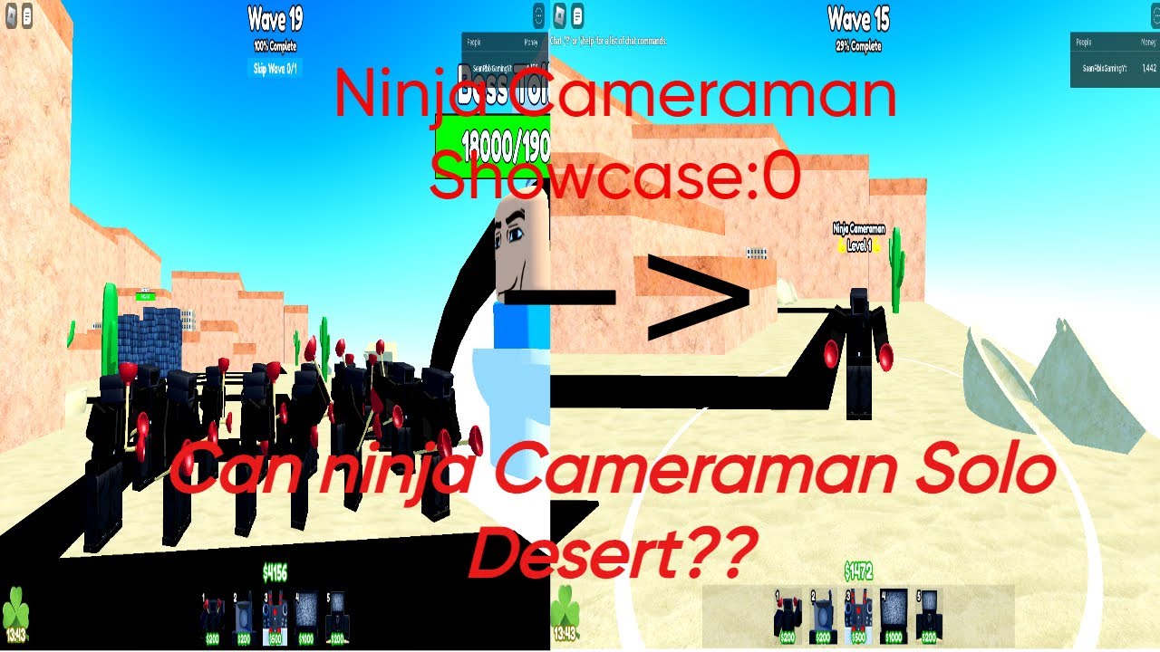 Showcasing Ninja Cameraman In Toilet Tower Defense!!! - YouTube