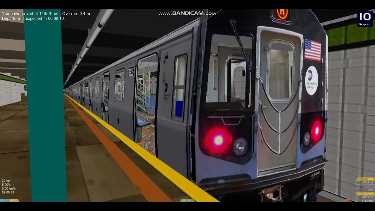 Openbve R179A V7 M Train Arriving & Departing at 14th Street - YouTube