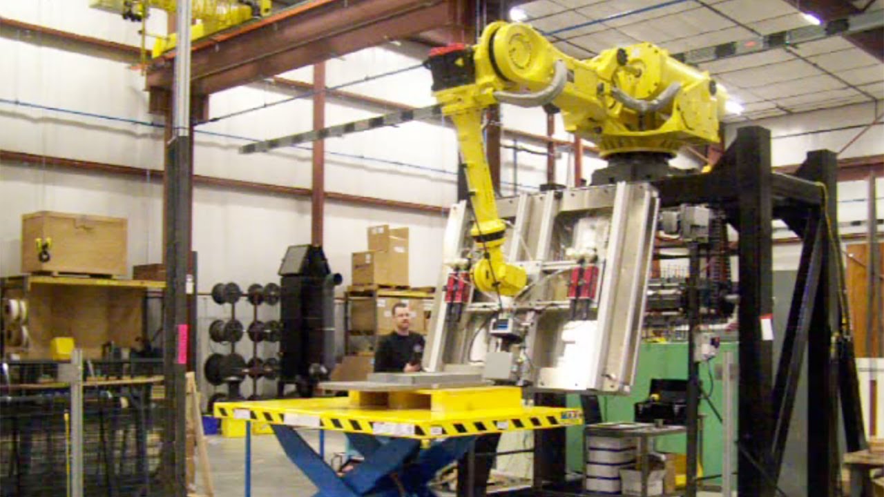 Robotic Automation System for Hanging Gaskets - YouTube