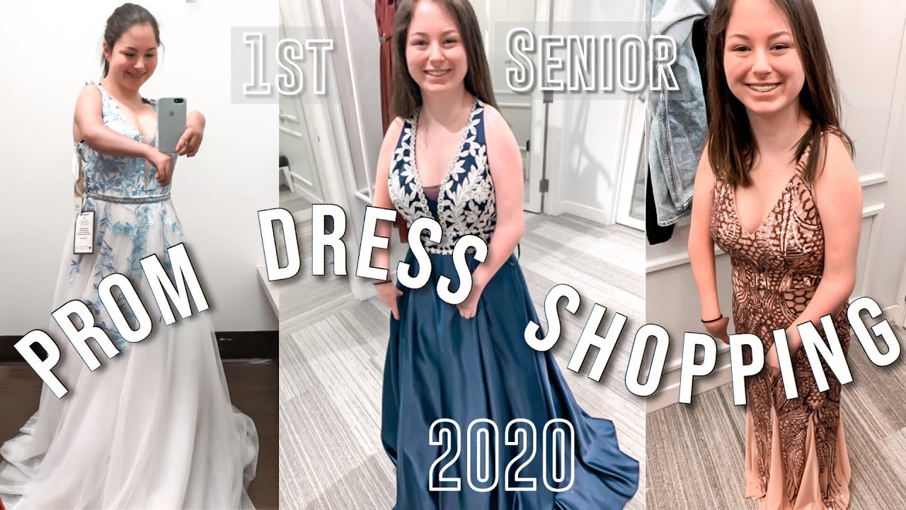 PROM DRESS SHOPPING 2020 *Senior Year - YouTube