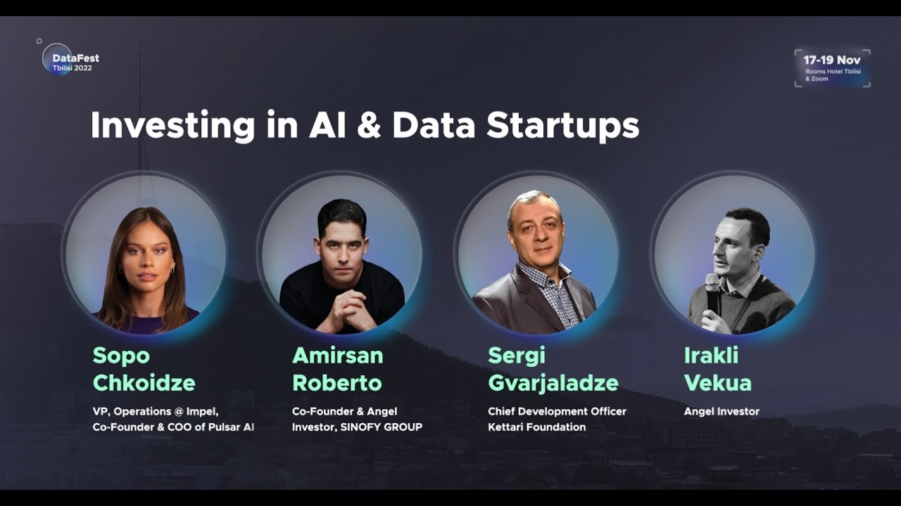 Sopo Chkoidze, Amirsan Roberto, Sergi Gvarjaladze, Irakli Vekua - Investing in AI & Data ...