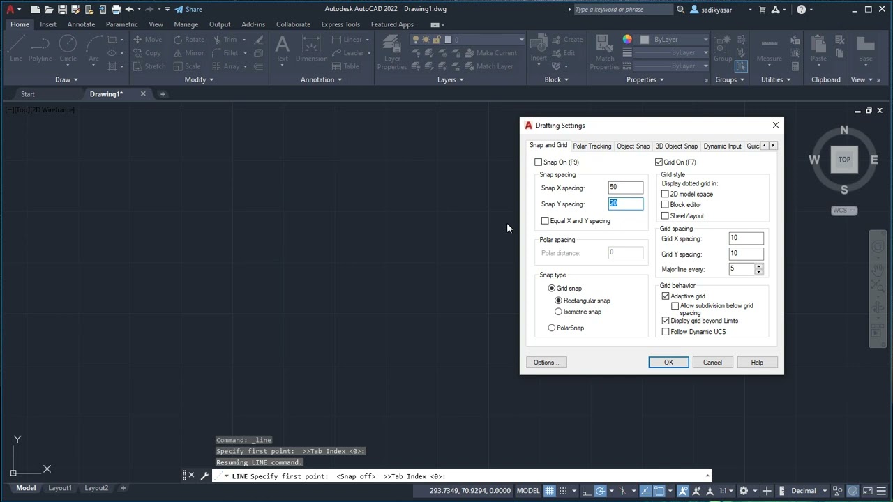 AutoCAD Grid Snap Ortho Polar izim Yard mc lar 4 b l m 1 ders autocad-grid-snap-ortho-polar-izim-yard-mc-lar-4-b-l-m-1-ders