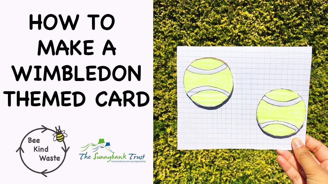 How To Make A Wimbledon Tennis Themed Card - YouTube