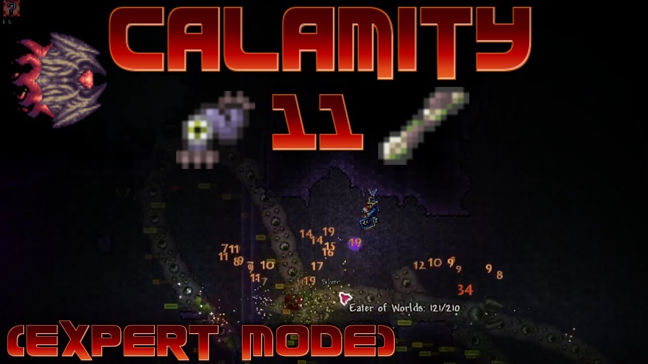 Terraria Calamity (Expert Mode) Ep. 11: EATER OF WORLDS & BLOOD-MOON ...
