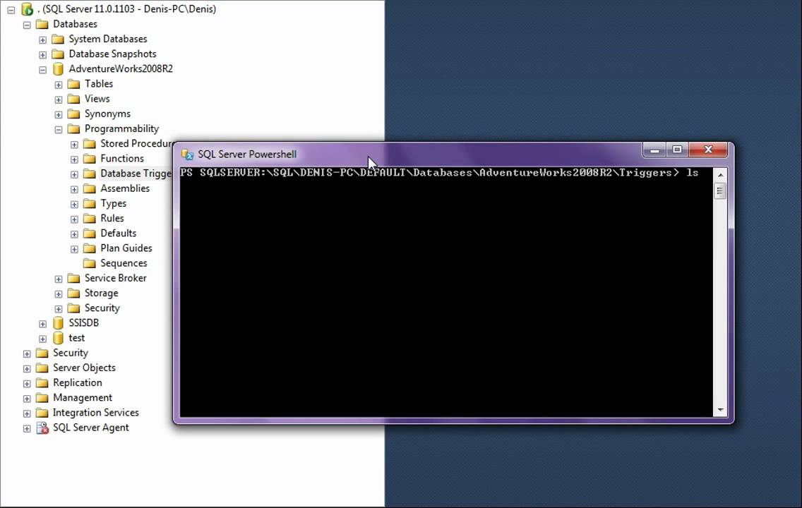 Listing tables and procedures with Powershell in SQL Server - YouTube