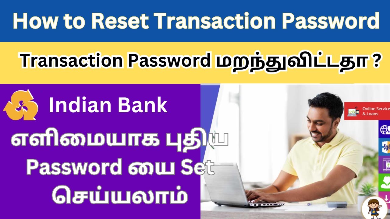 How to Reset Indian Bank Transaction Password Online in Tamil | CS ...