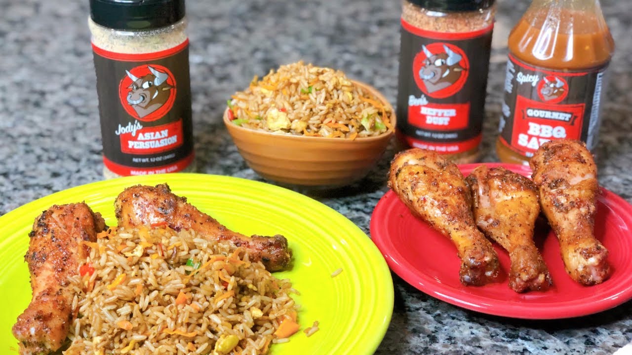 How to Make Trini BBQ Chicken and Fried Rice | with @recteq Dry Rub ...