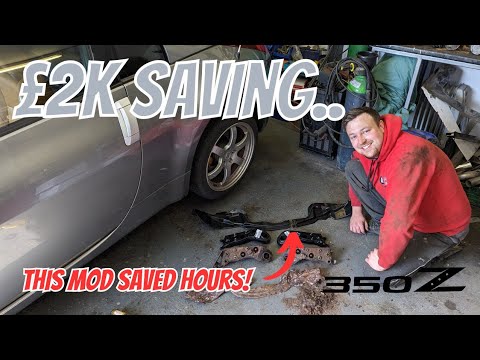 Saving ££££ on labour - Nissan 350Z rear kidney subframe braces ...
