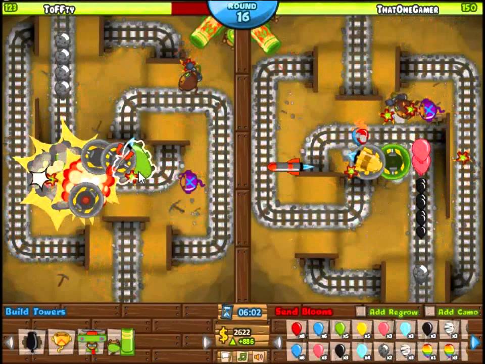 BTD Battles - epic round 35 ZOMG Rush - YouTube