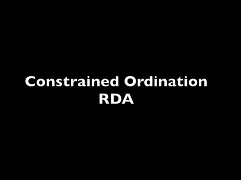 Constrained Ordination (RDA) - YouTube