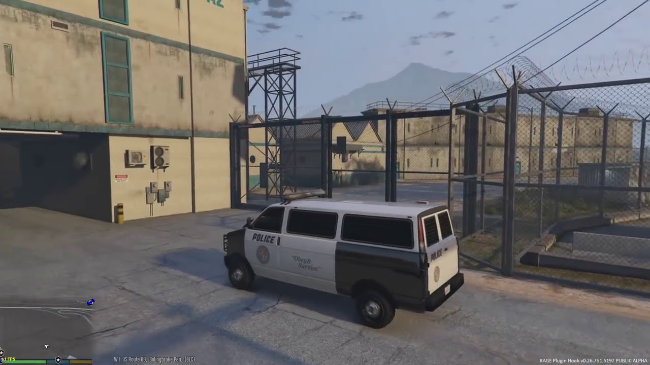 GTA 5 real life mod LSPDFR - Bolingbroke Penitentiary (prison patrol ...