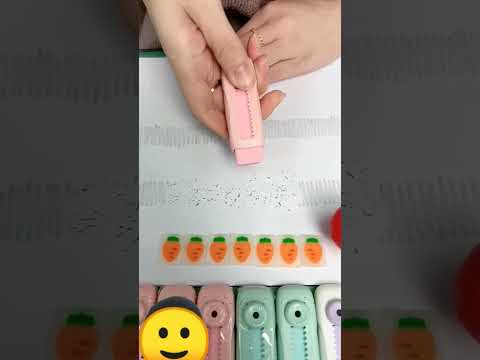 This Foldable Eraser Keeps Homework Super Clean! #shorts #stationery ...