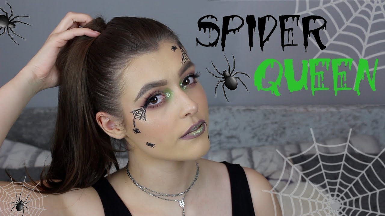 SUPER EASY Halloween Tutorial - Spider Queen | Makeup With Meg - YouTube