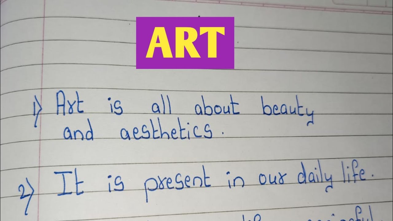 10 lines on Art / Essay on Art / few sentences about Art / Art essay in ...
