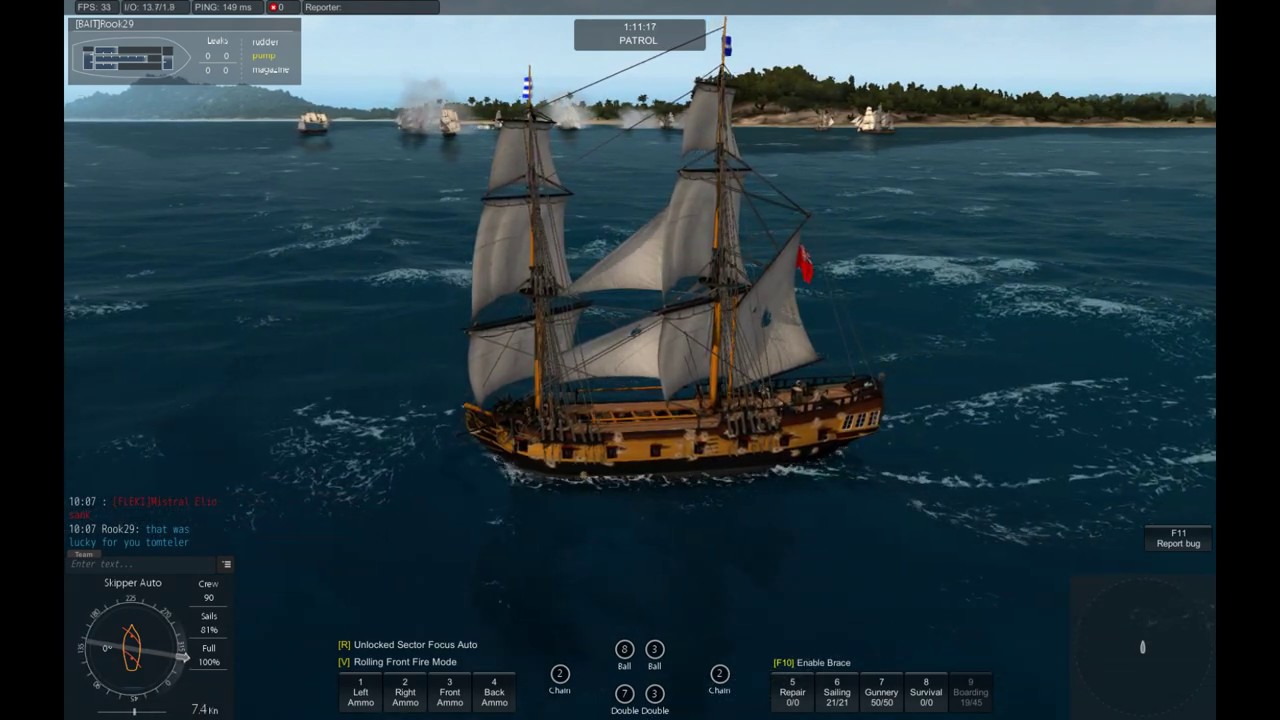 Naval Action - Nassau Patrol in the OP snow - YouTube