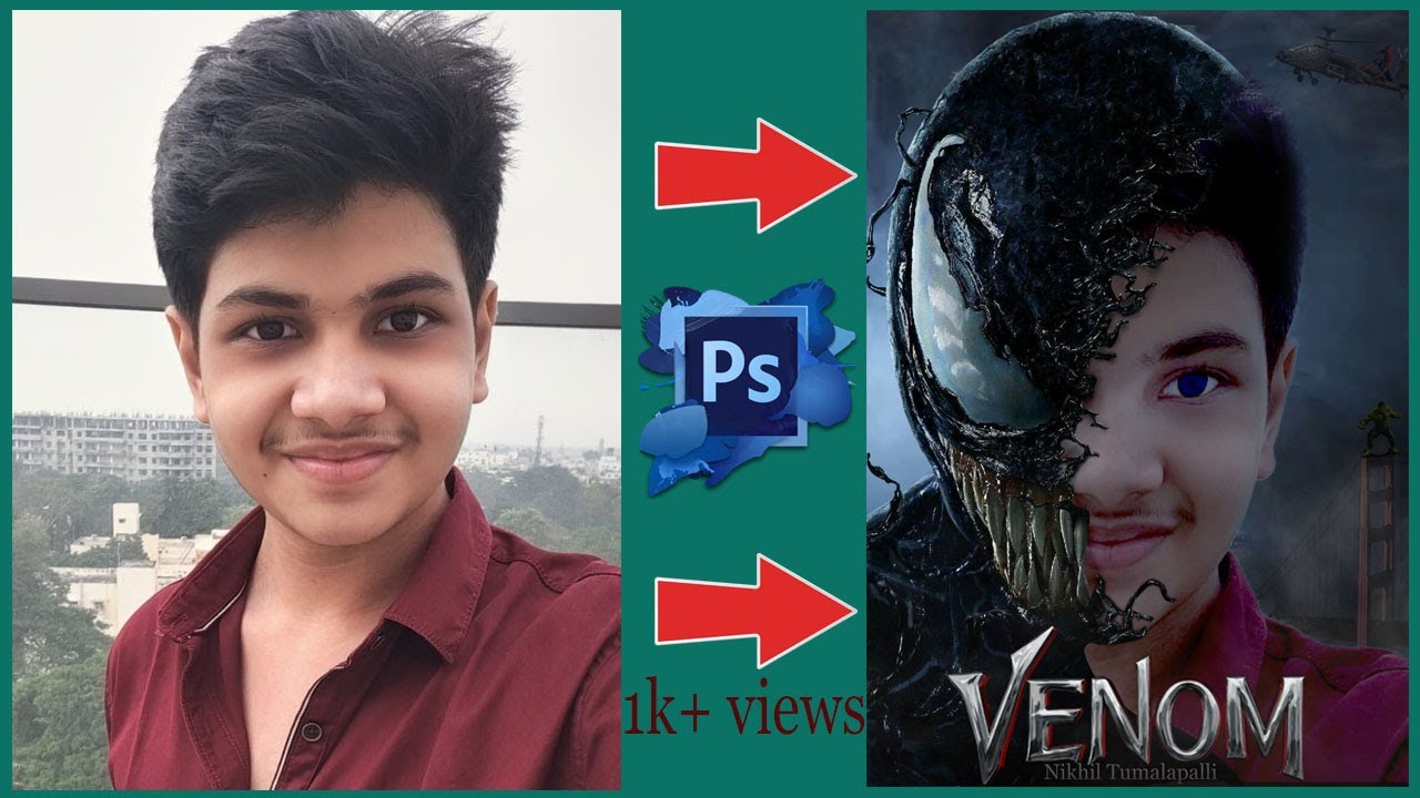 venom poster editing tutorial photoshop easy tutorial// Nikki Creations ...