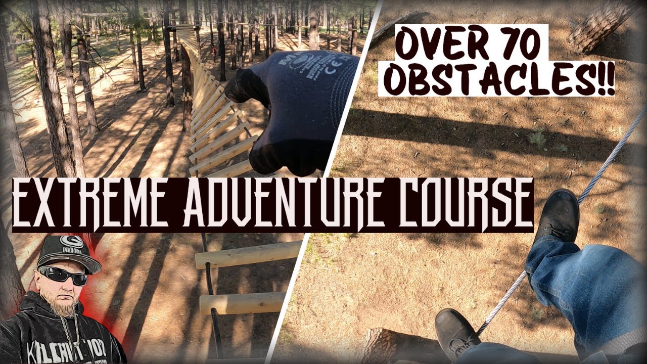 Extreme Outdoor Adventure Course! Over 70 Obstacles!! 4K Gopro # ...
