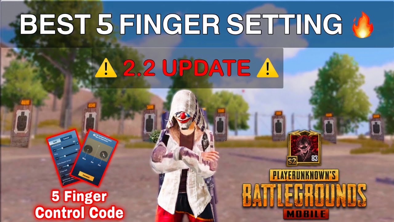 2.2 UPDATE🔥Fastest Player SETTINGS😈 | 5 finger control code | 5 finger ...