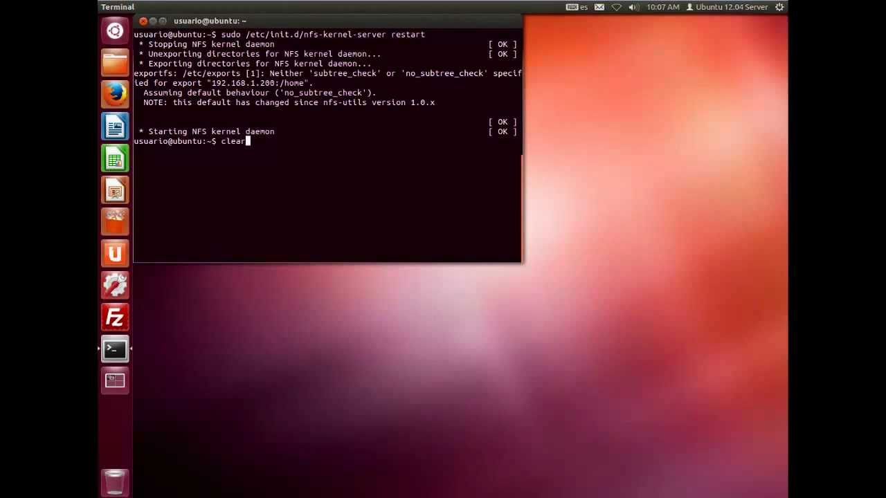 Instalacion y configuracion de Servidor NFS - YouTube