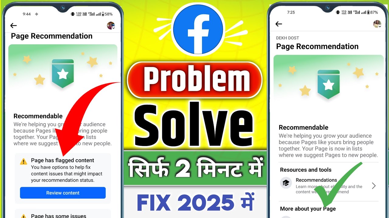 Page has flagged content | Page Recommendation | Facebook has flagged ...