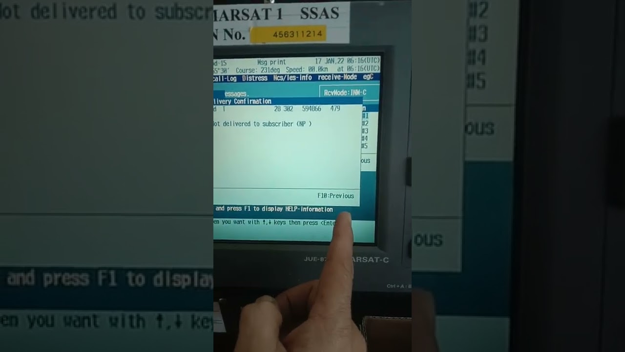 To test the SSAS alert system model JRC - YouTube