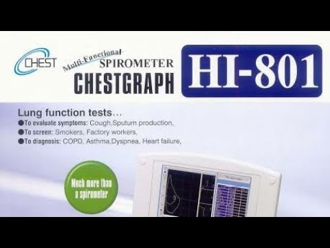Spirometer Spirometri Chestgraph HI-801 Chest Japan, Alat Ukur Kapasitas Paru Terbaik - YouTube