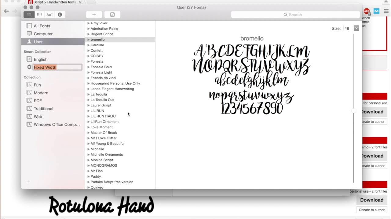 SILHOUETTE TUTORIAL: How to install a font from the internet - YouTube