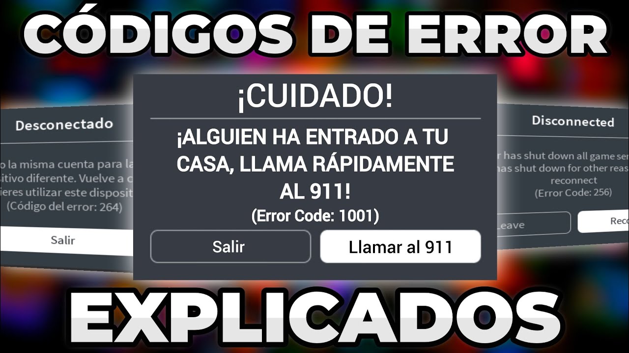 GU A TODOS LOS C DIGOS DE ERROR DE ROBLOX EXPLICADOS YouTube