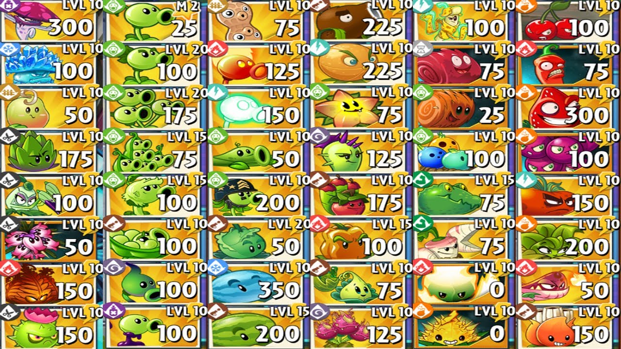 PVZ 2 Random 48 Plants x 2 POWER UP - Which Plant Can Win? - Pvz 2 ...
