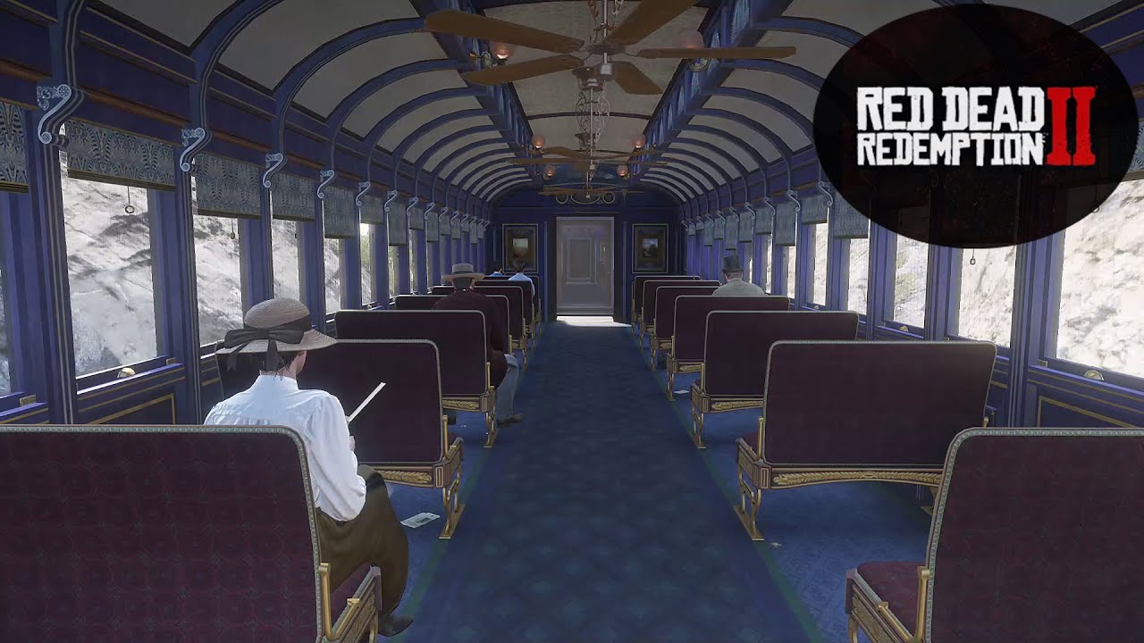 Inside Vintage Passenger Train (mods) - Red Dead Redemption 2 - YouTube