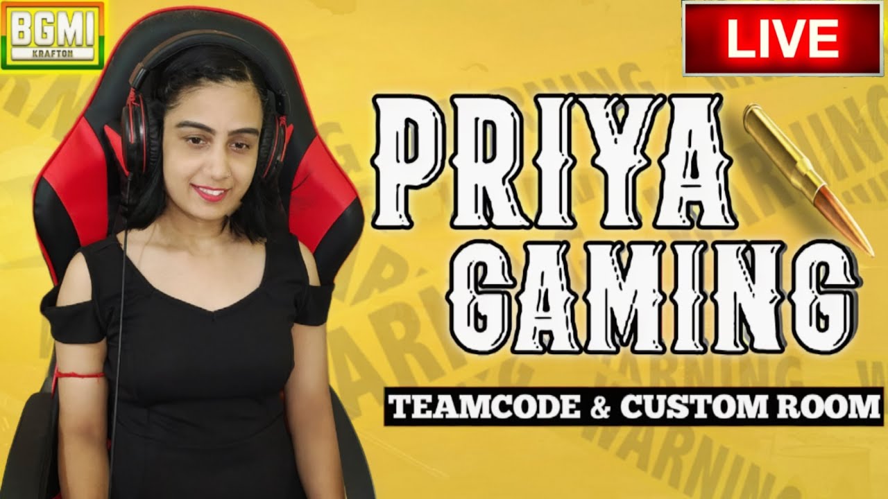 BGMI LIVE CUSTOM ROOM | FULL RUSH GAME PLAY | LIVE BGMI | PRIYA GAMING ...