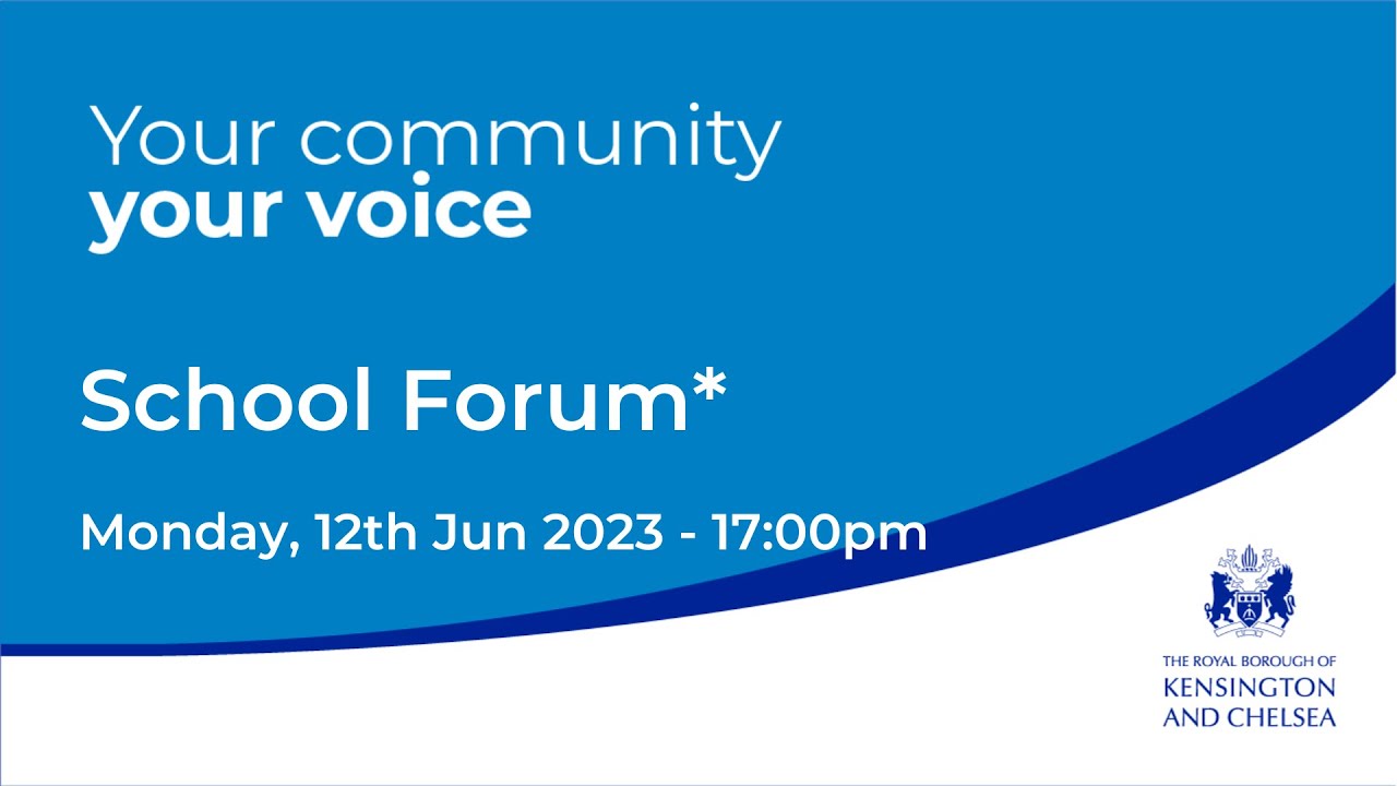 Schools' Forum - 12th June 2023 - YouTube