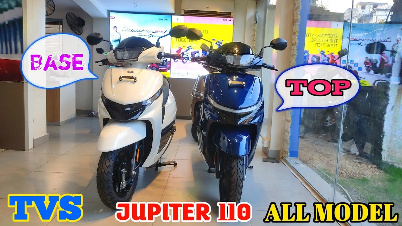 NEW TVS JUPITER 110 ALL MODEL 2024 | Jupiter 110 Base Model Detailed ...