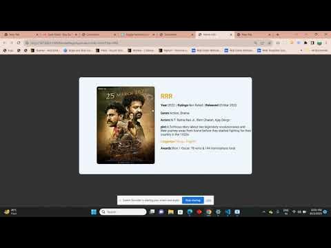 imdb clone app using vanilla JavaScript - YouTube