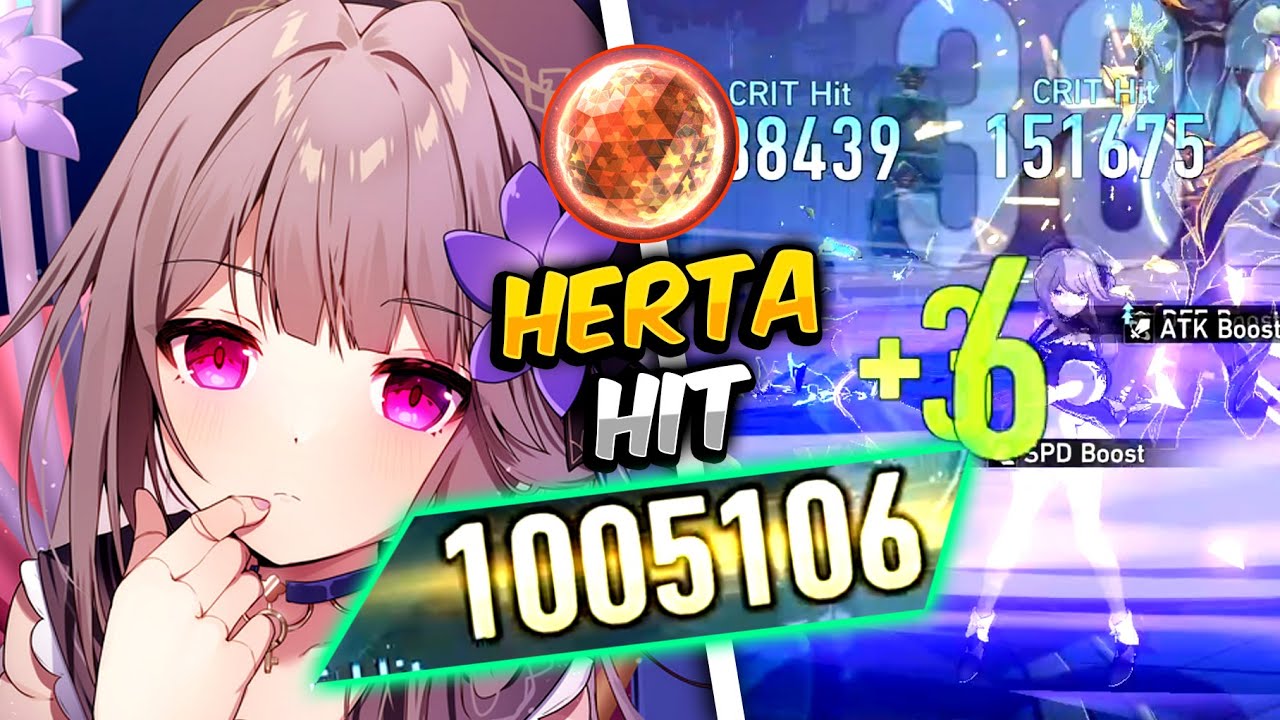 🔨💥Herta hit 1 Million Damage! Elation Path in Simulated Universe World ...