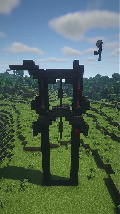 Minecraft Sword Portal Build | Nether Portal Design Tutorial - YouTube